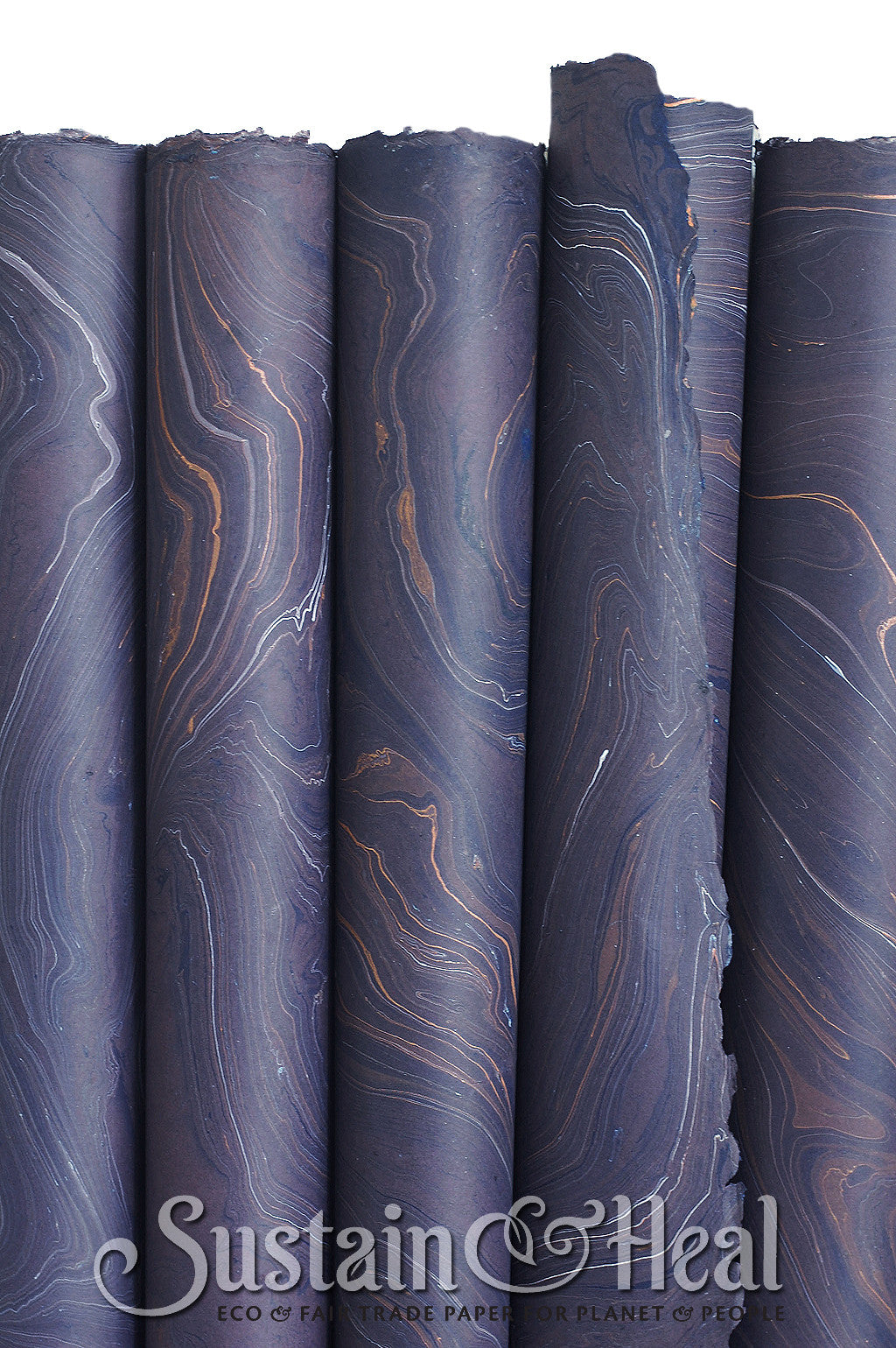 fair trade dark purple marble paper – De Milo Design Studio & Letterpress
