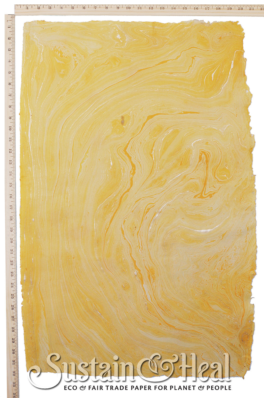 handmade yellow marble paper – De Milo Design Studio & Letterpress