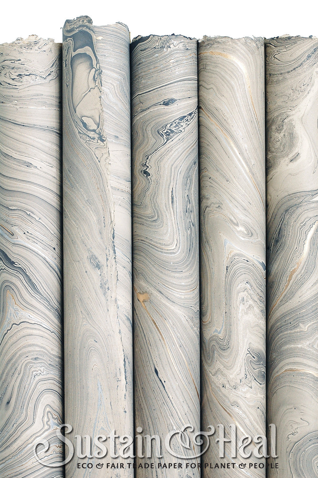 handmade light gray marble paper – De Milo Design Studio & Letterpress