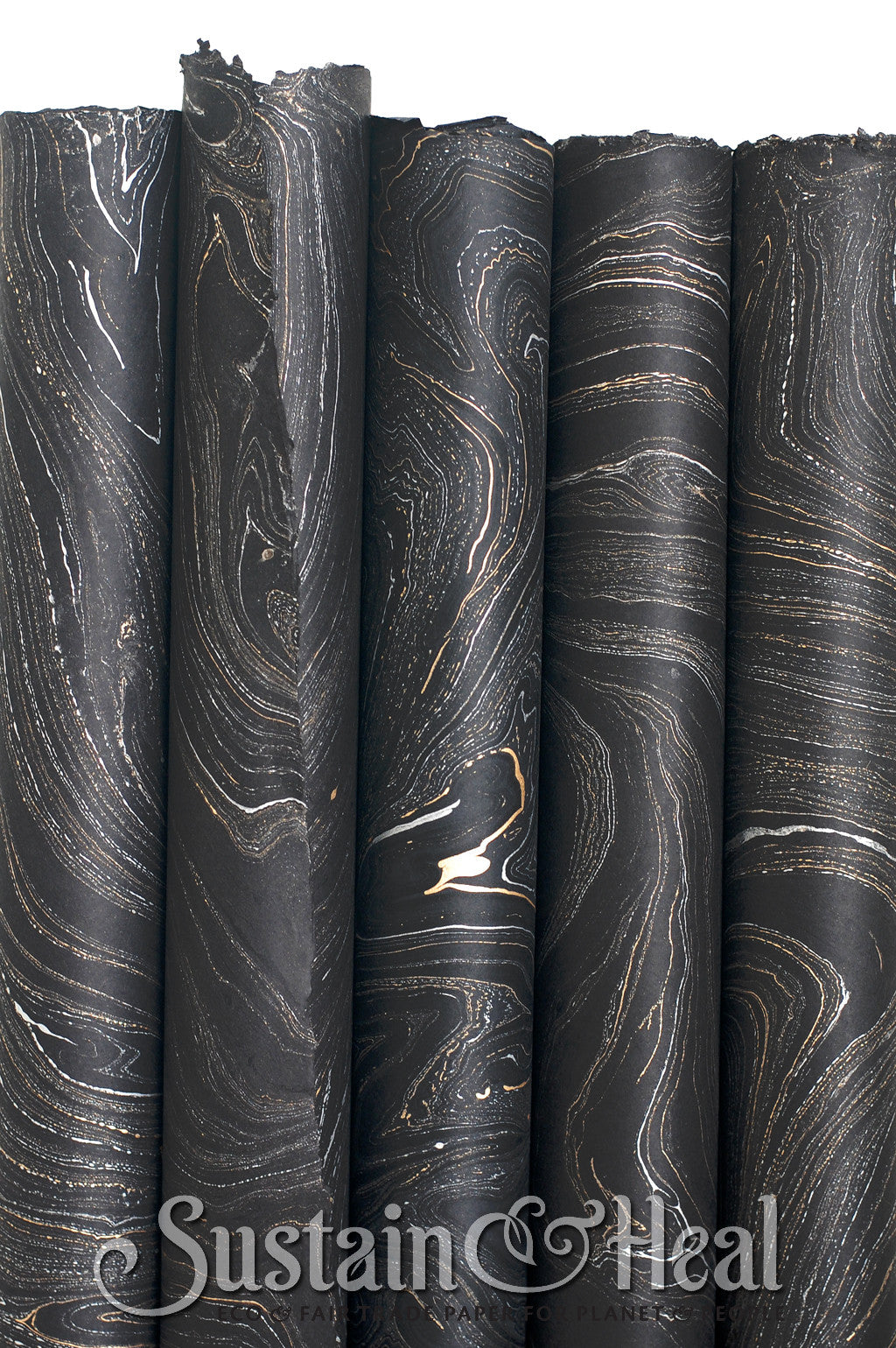 handmade black marble paper – De Milo Design Studio & Letterpress