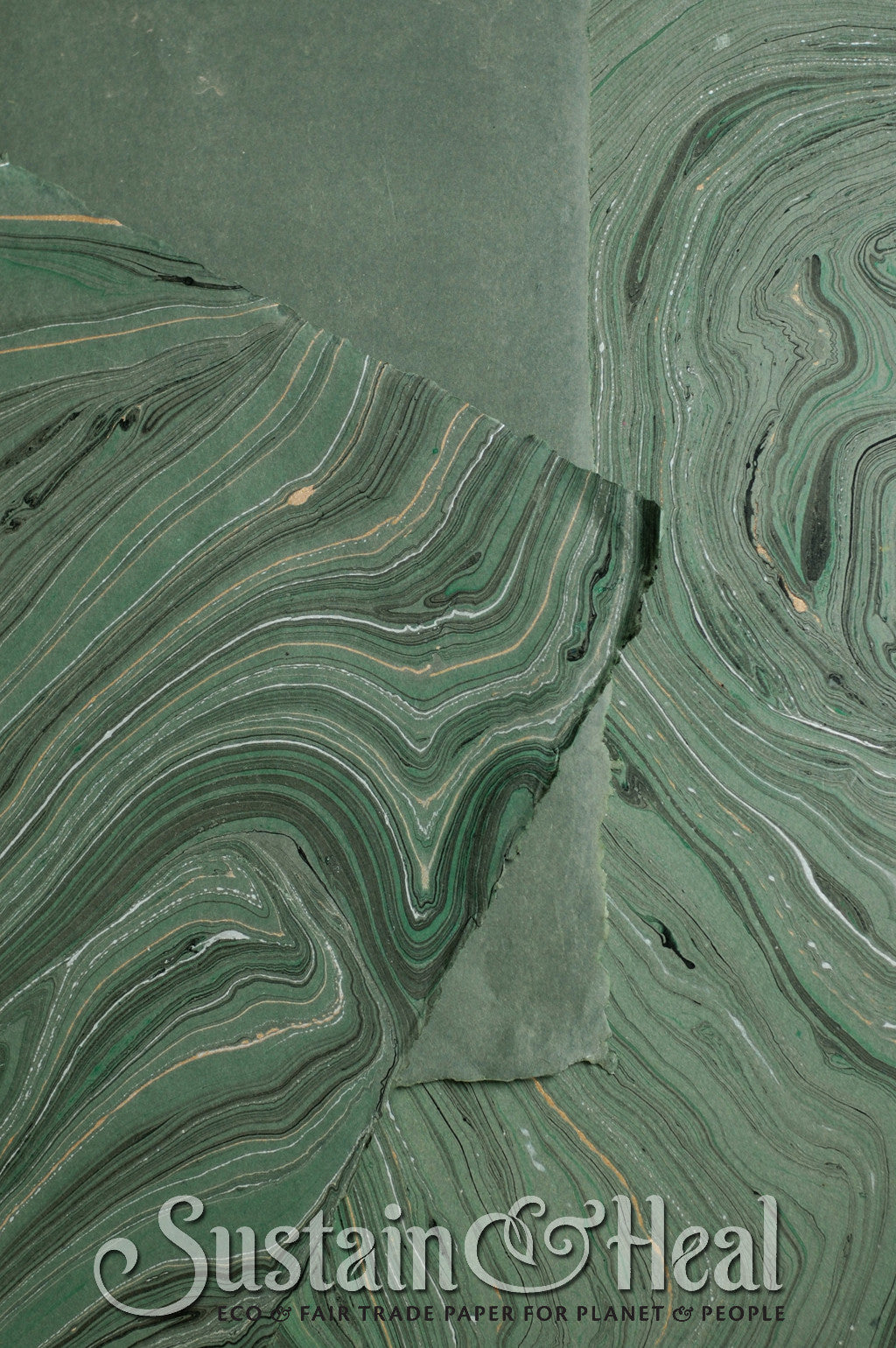 handmade dark green marble paper – De Milo Design Studio & Letterpress